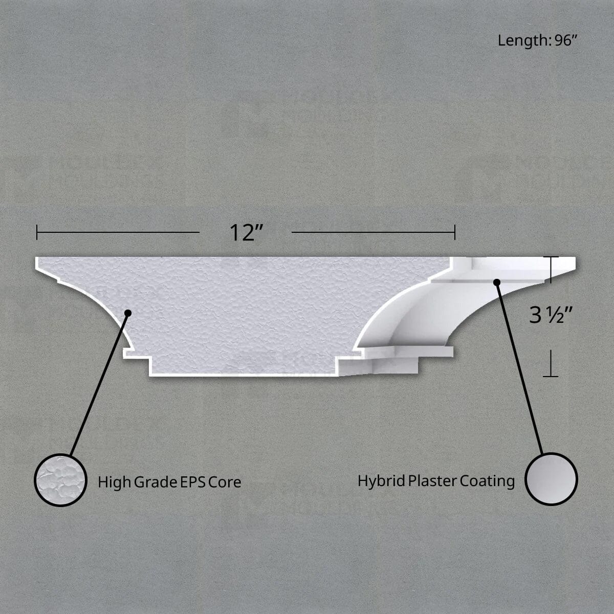 The Natalina Plaster Coated Foamcore Ceiling Beam | Mouldex – Mouldex ...